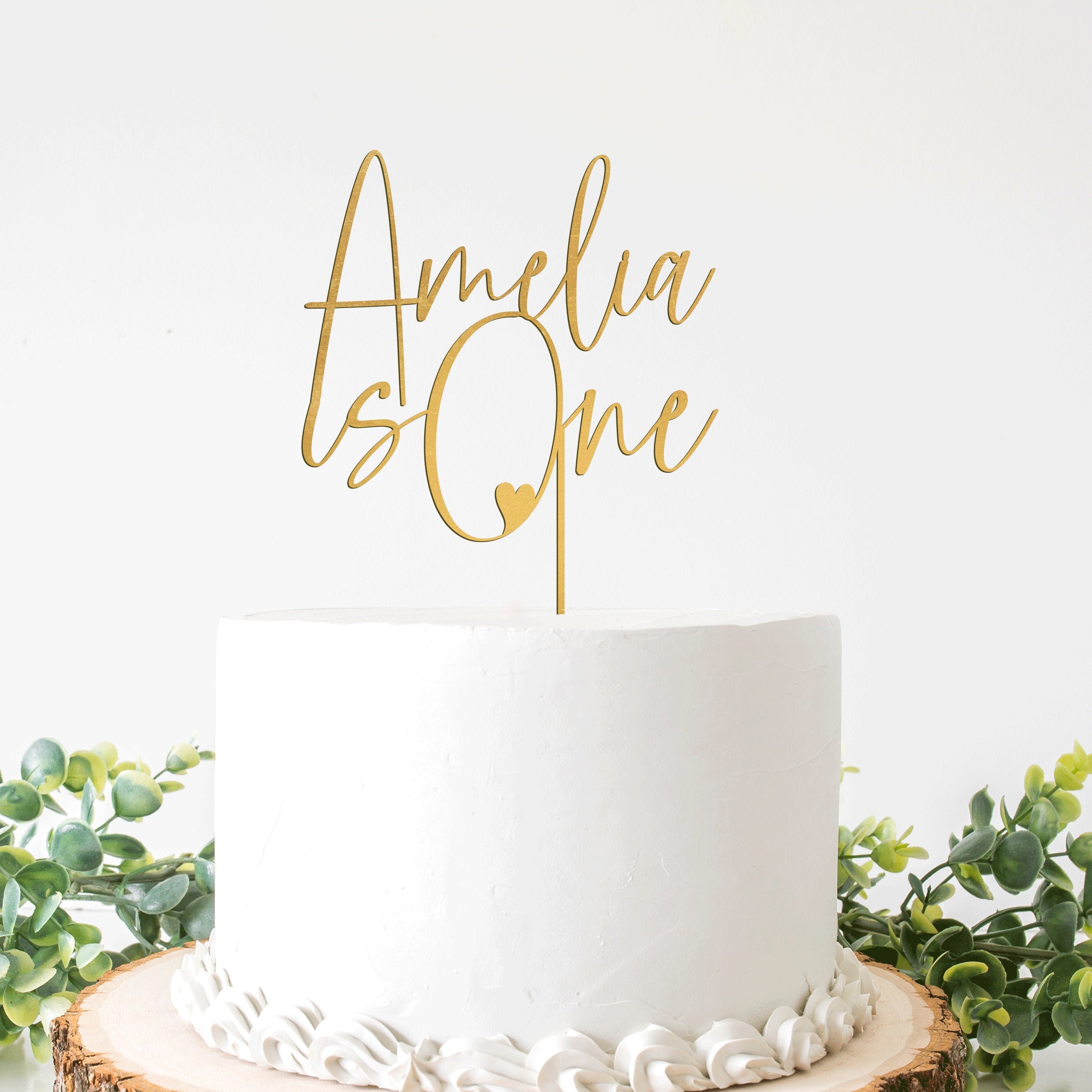 First Birthday Cake Topper, Kids Name Cake Topper