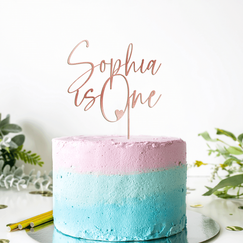First Birthday Cake Topper, Kids Name Cake Topper